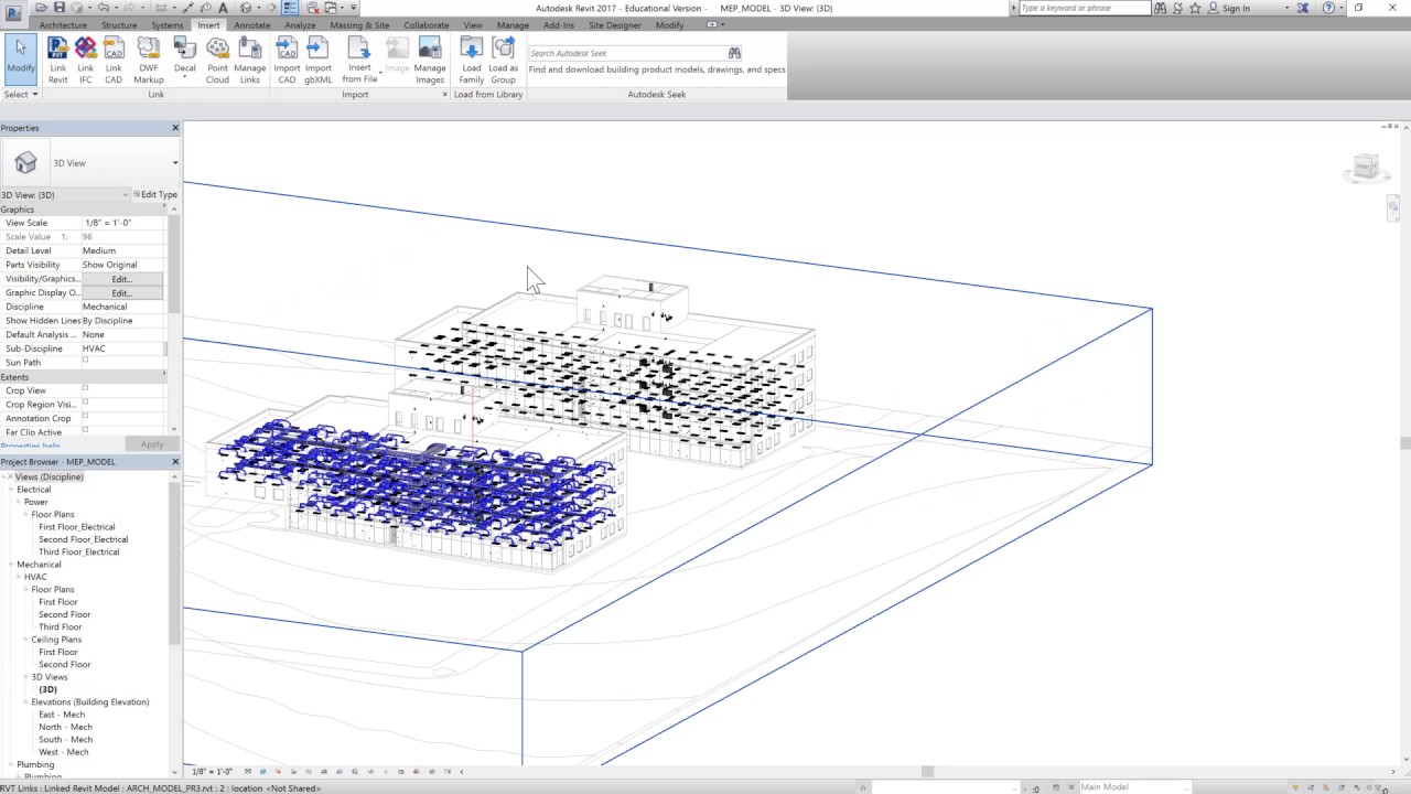 Navisworks Tutorial 9: Beginner: Aligning MEP and Architecture Models ...