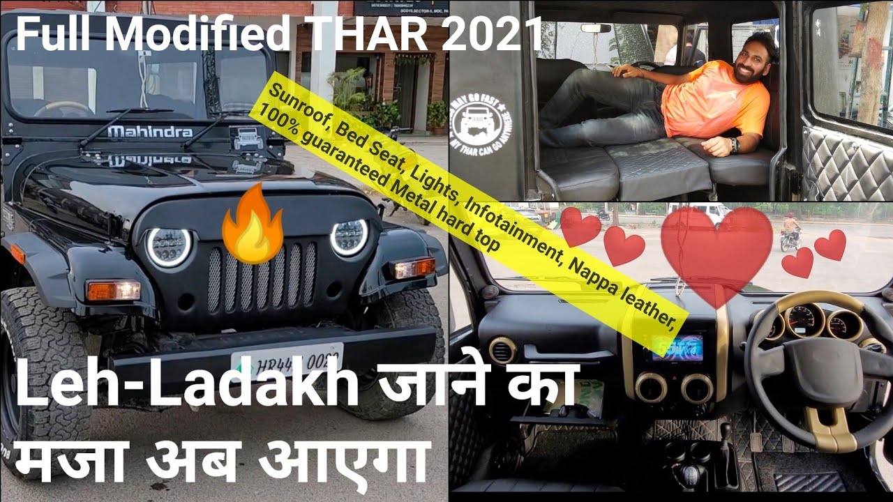 Mahindra Thar Modified Seating
