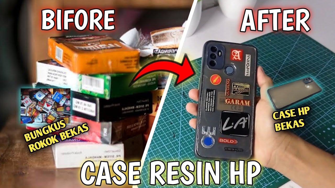 CASE RESIN STIKER bikin case hp bekas jadi keren lagi pakek bungkus ...