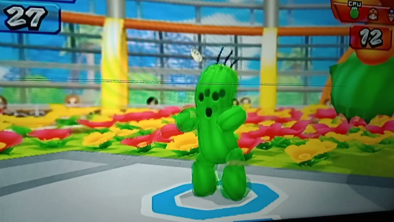 Mario Sports Mix Basketball The Mii of Myself, Toad, and Cactuar vs ...