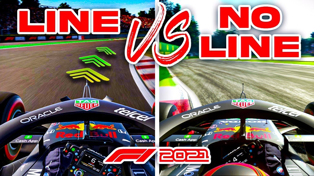 Why the Racing Line is limiting you! Line vs. No Line - F1 2021 - YouTube