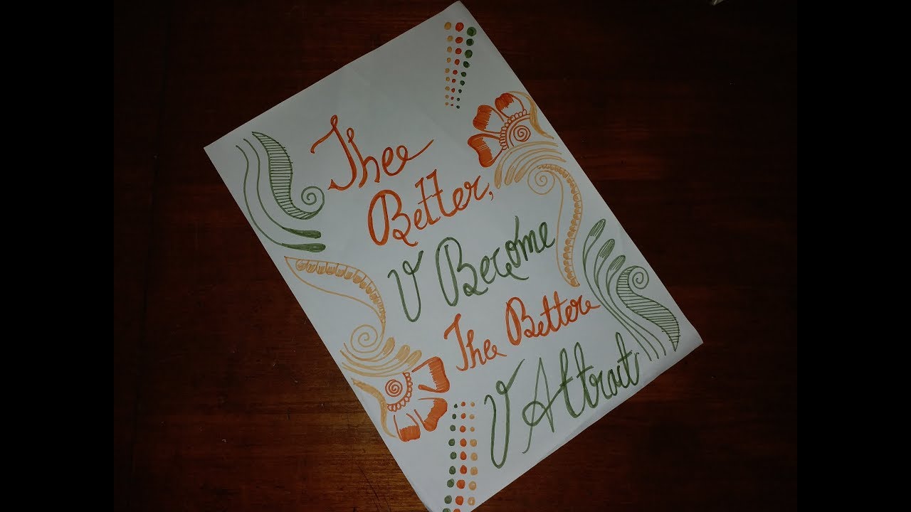 DIY || Simple, Easy & Decorative Border Design and Poster Making ...