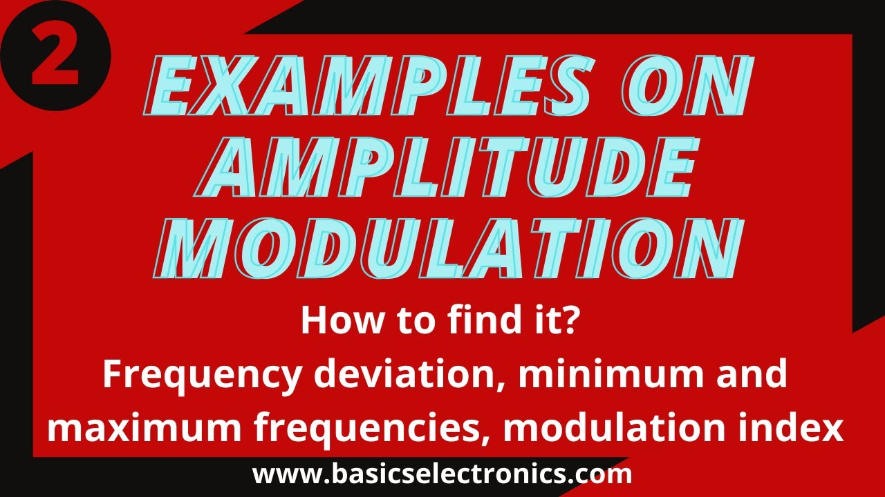 Examples on Frequency modulation | How to solve examples on frequency ...