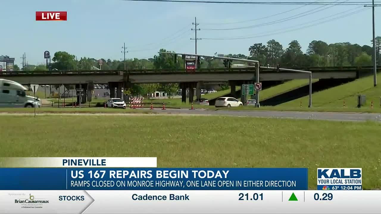 US 167 Repairs Begin - YouTube