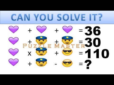 Easy Picture Calculation Puzzle With Answer- Puzzle Master - 075 - YouTube
