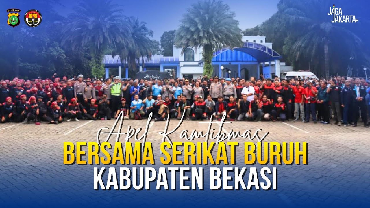 Polres Metro Bekasi Gelar Apel Kamtibmas Bersama Serikat Pekerja/Buruh ...