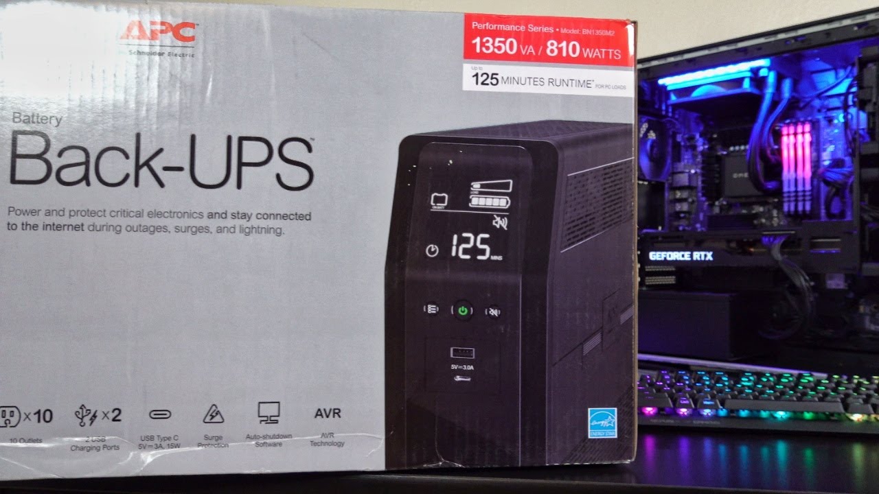 Protect your PC - UPS APC Backup Battery - YouTube