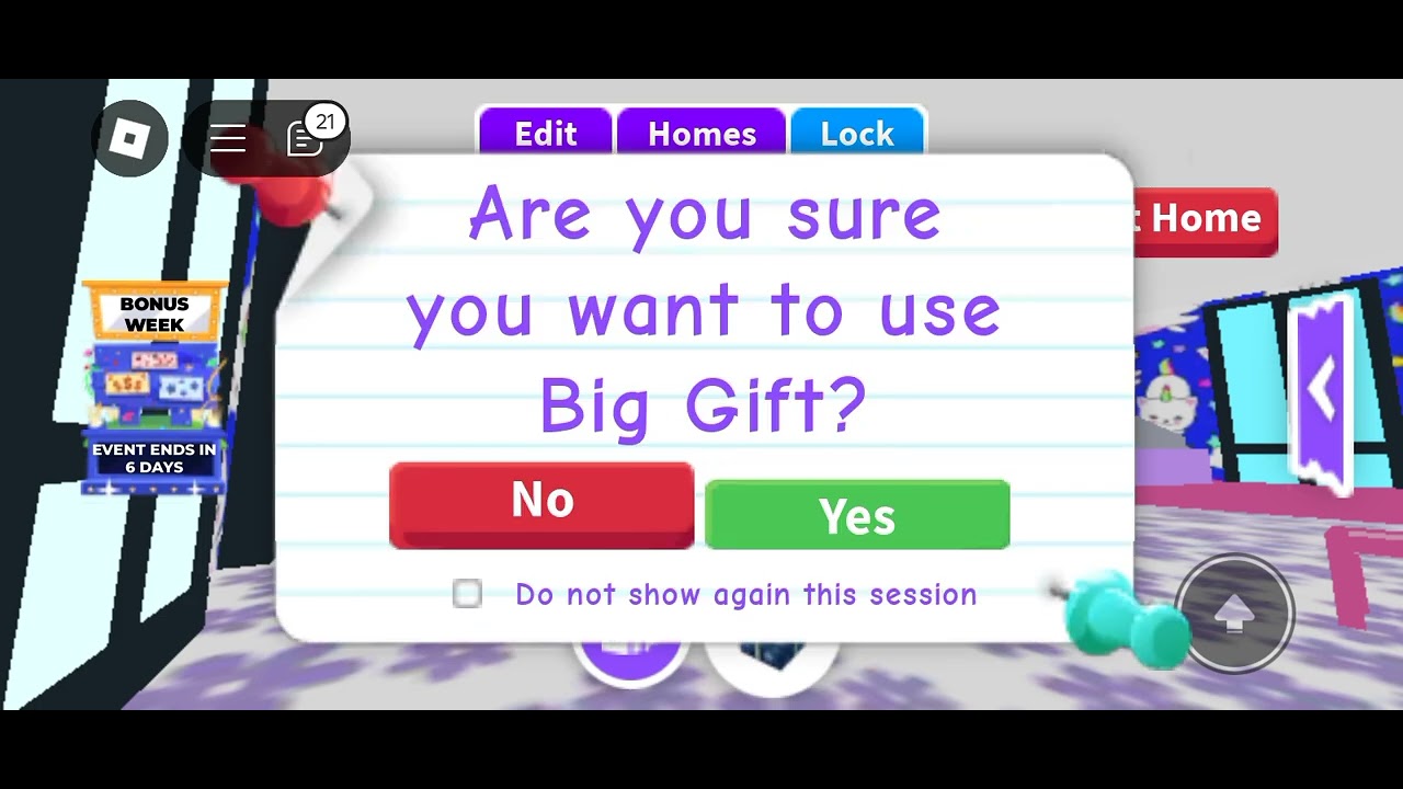 Opening big gift in Adopt me 😅😊 - YouTube