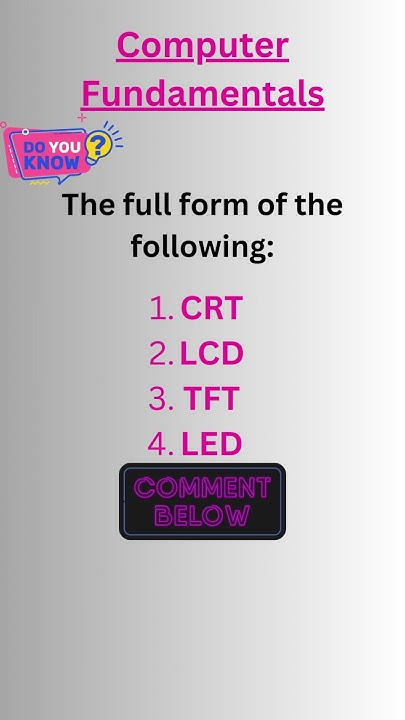 Important computer full forms | Computer Fundamentals #shorts - YouTube