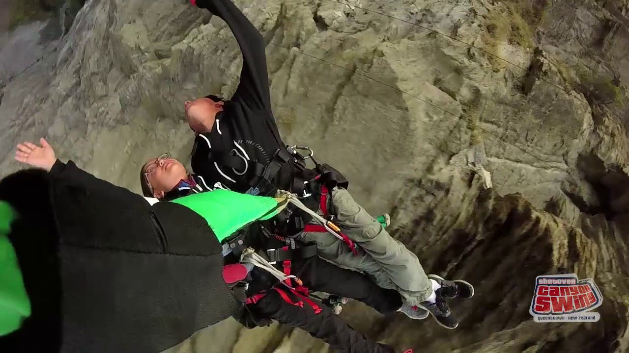 Shotover Canyon Swing/Bungy Jumping, New Zealand - YouTube