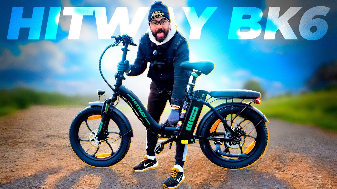 Bicicleta elétrica Barata, EFICAZ e Dobrável ! HITWAY BK6 - YouTube
