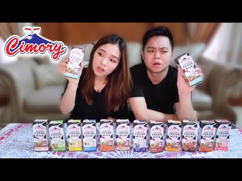 Review + Challenge 12 Rasa Cimory Fresh Milk TERBARU bareng PACAR