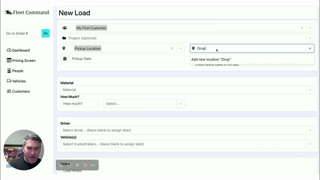 Fleet Command Dispatch Tutorial: Adding your first load delivery - YouTube