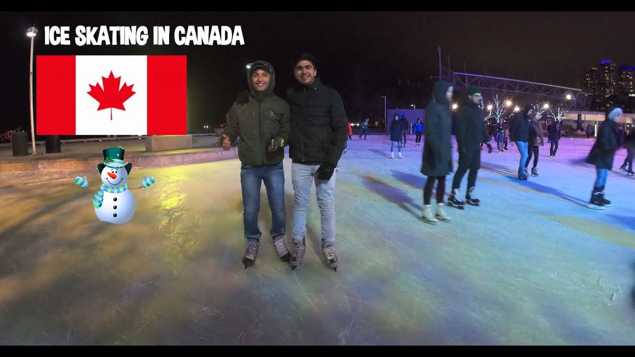 ICE SKATING EXPERIENCE & BEST SOUTH INDIAN FOOD IN CANADA - YouTube