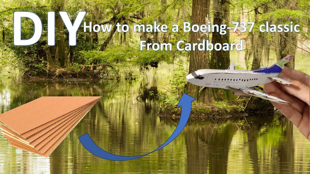 How to make a Boeing-737 classic South African Airlink From Cardboard ...
