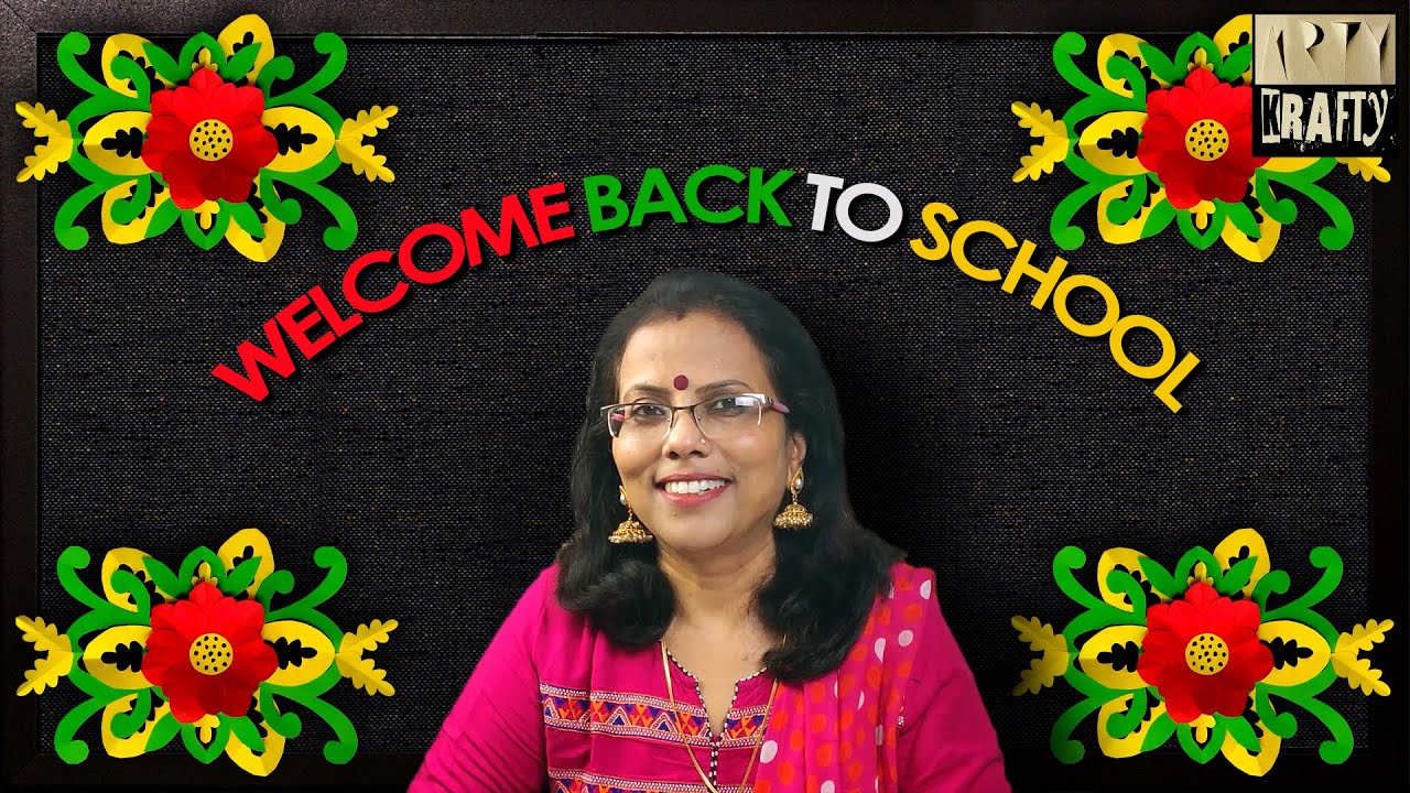 Welcome Back To School | FLORAL Design for Bulletin Board | New Session ...