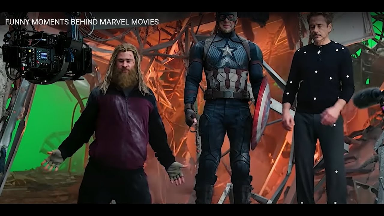 FUNNY MOMENTS BEHIND MARVEL MOVIES - Watch - very funny!!! - YouTube