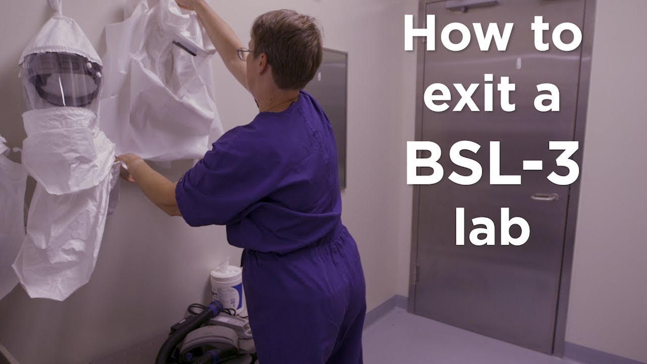 Biosafety Level 3 Lab Exit - YouTube