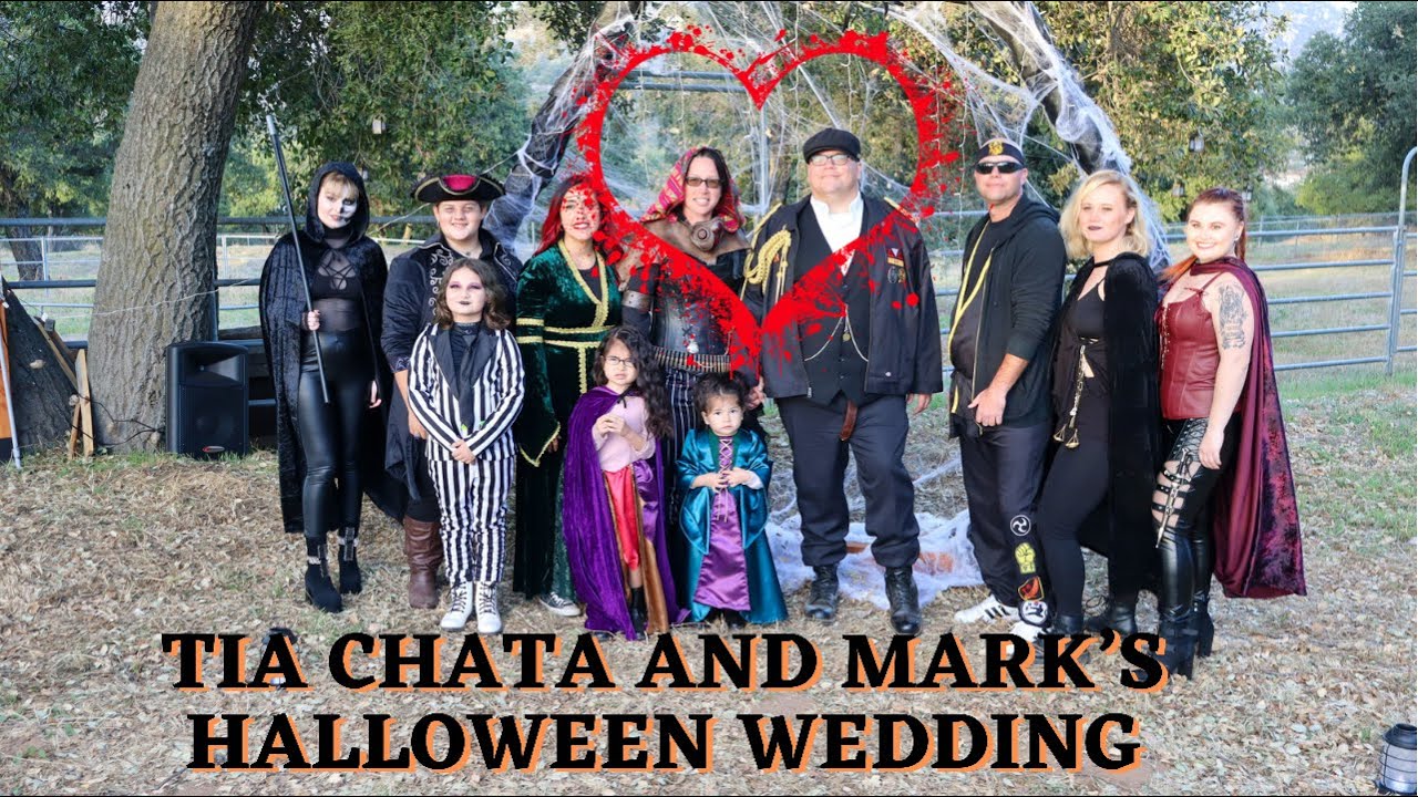 Tia Chata and Mark's Halloween Wedding - YouTube