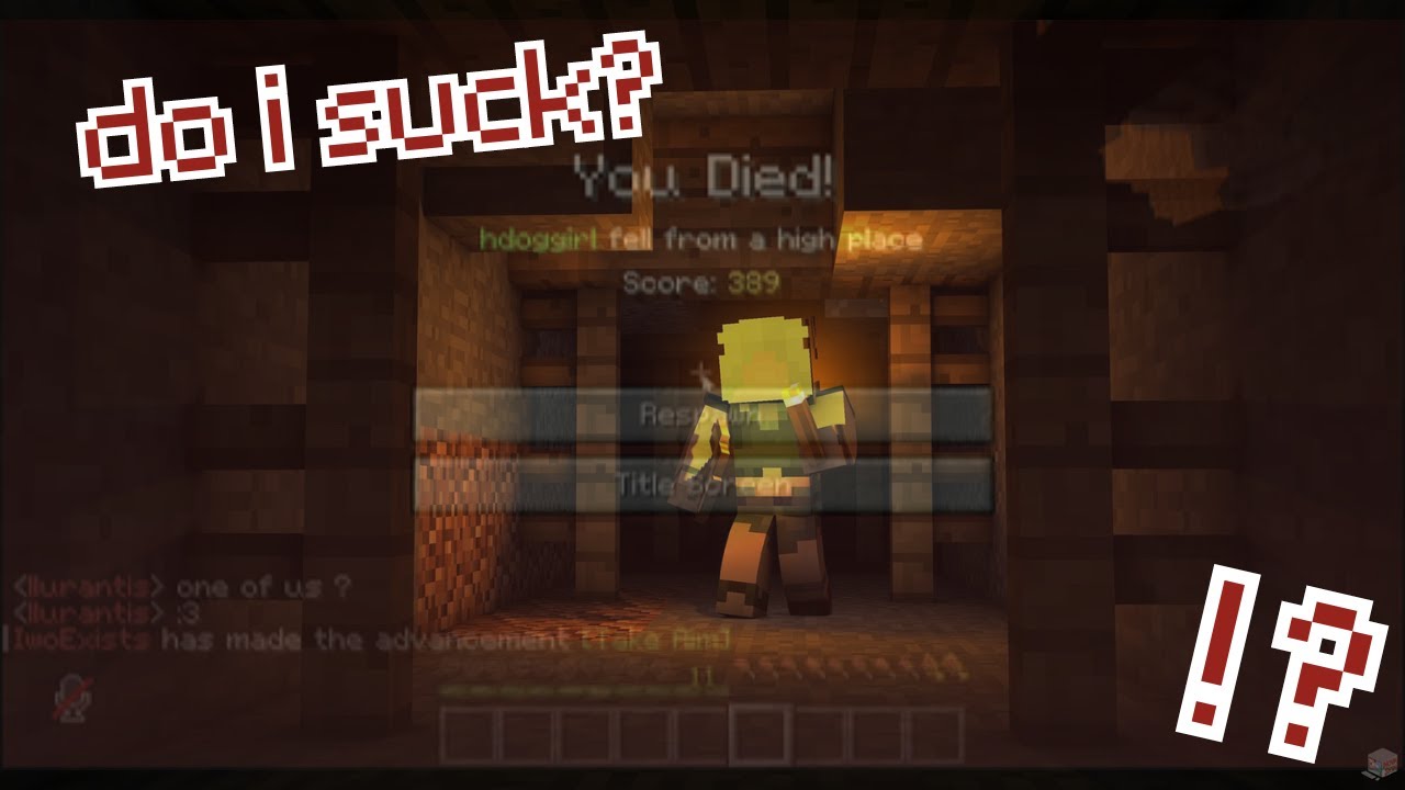 Am I bad at Minecraft? | Everlasting Life | ep.1 - YouTube