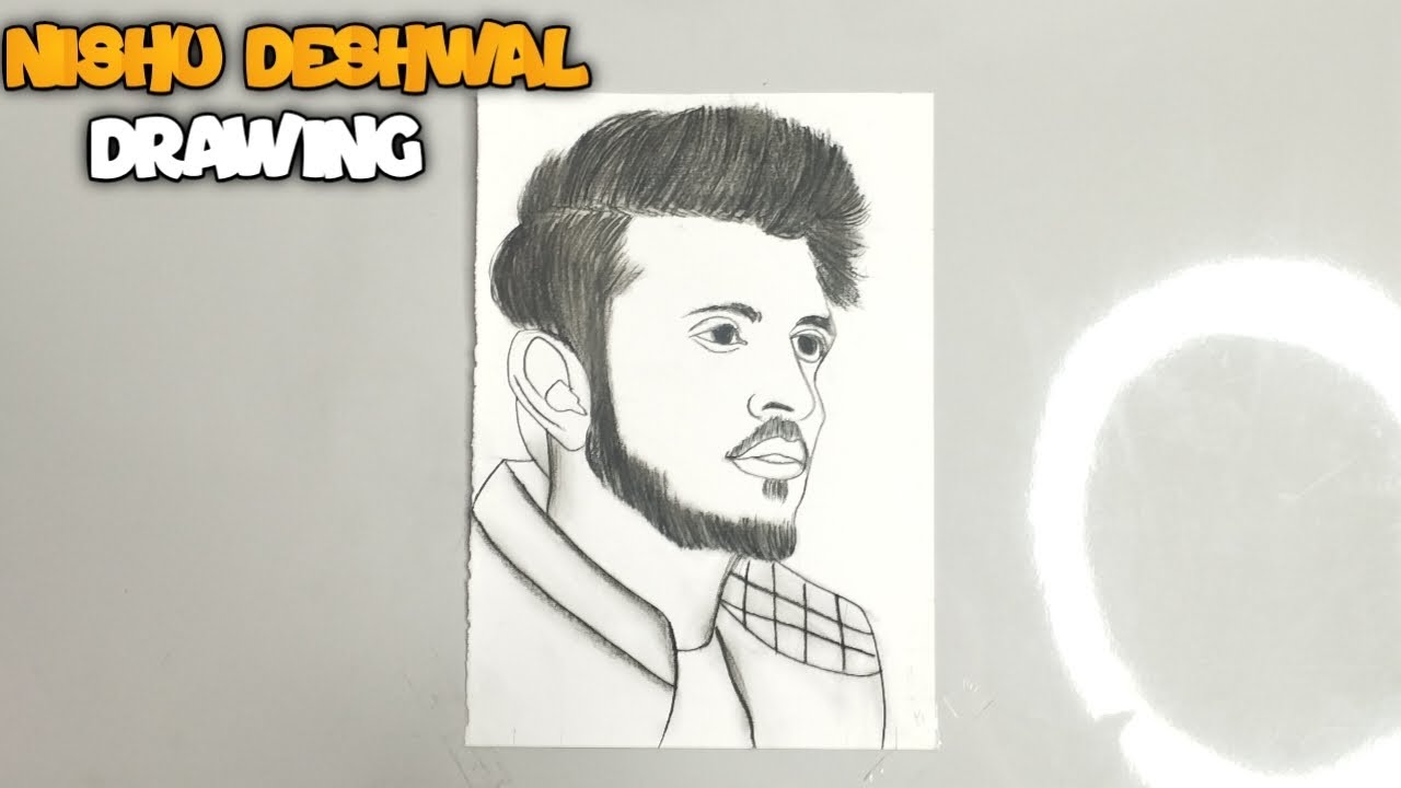 NISHU DESHWAL drawing || How to draw Nishu deswal drawing || Easy ...