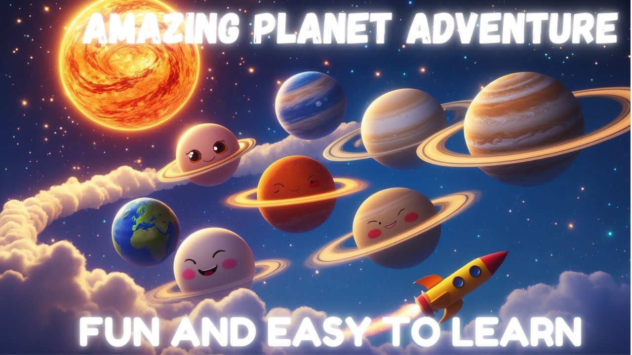 The Sun & Planets Song! 🌍 Fun Solar System Poem for Kids | Educational ...