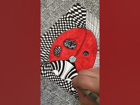 How I draw a 3D checkerboard pattern.#artist#art #zentangleinspiredart ...