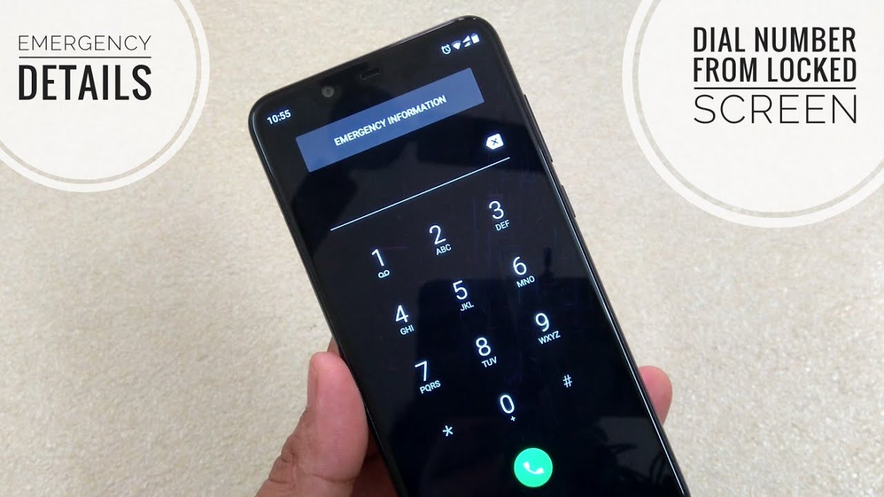 How to set emergency details on Android Phones? Dial number from locked ...