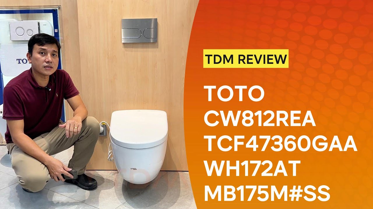 TDM.VN | Review bồn cầu treo tường TOTO CW812REA#W TCF47360GAA WH172AT ...