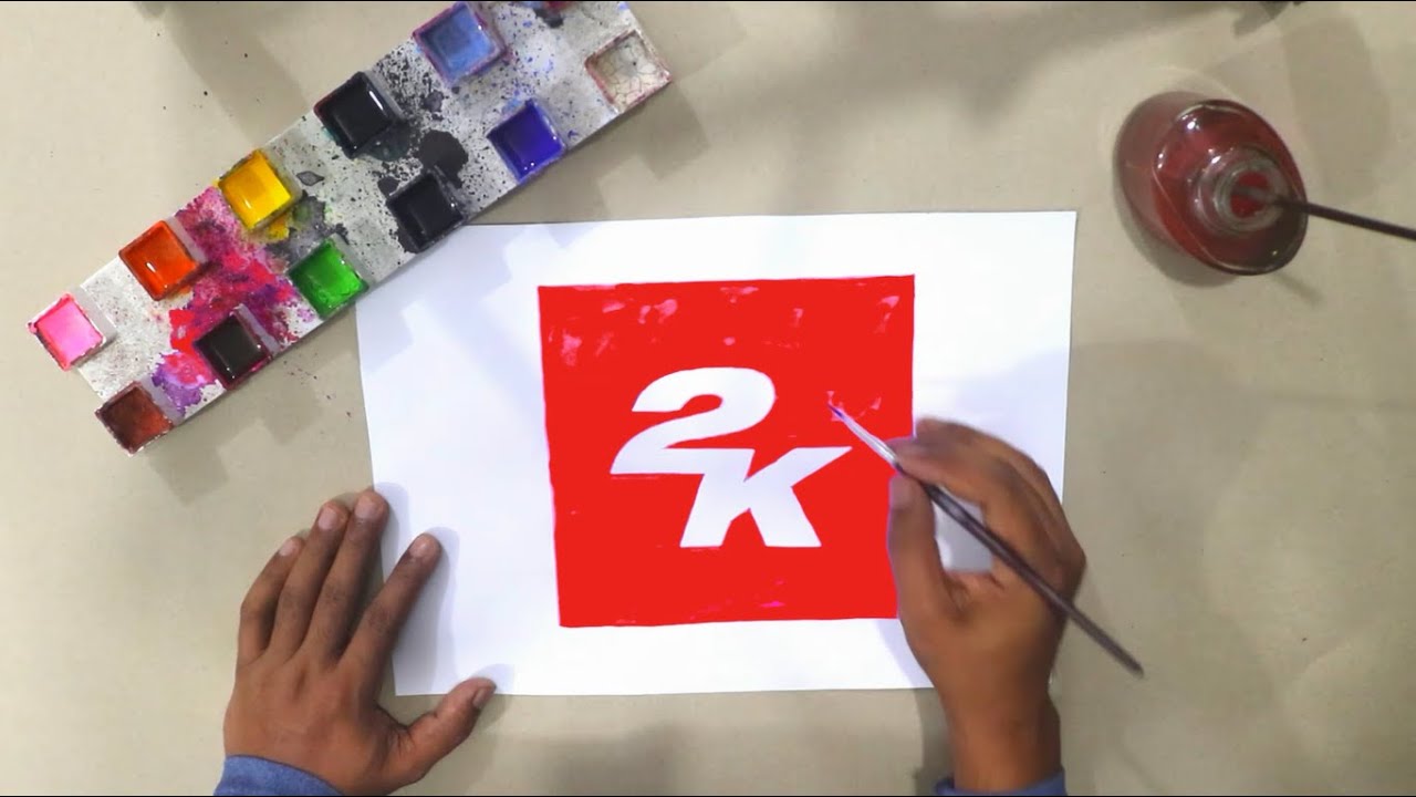 How to draw the 2K logo - YouTube