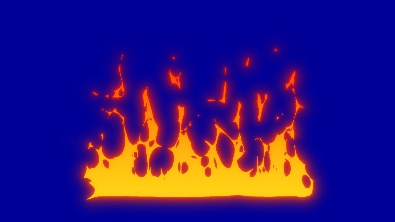 Anime Fire Blue Screen 6 - YouTube