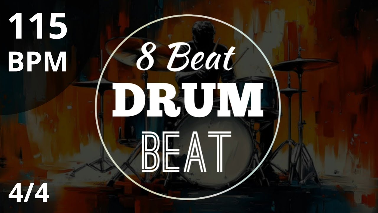 8 Beat Drum Beat | 115 BPM | 4/4 - YouTube