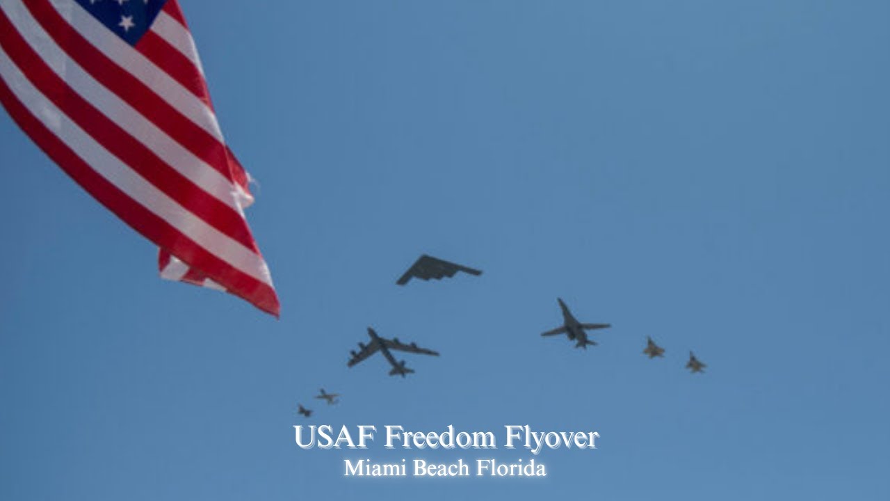 Amazing USAF Tri Bomber Freedom Formation 2025 - YouTube