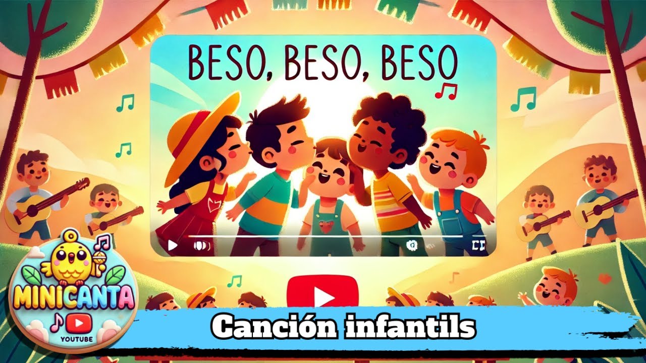 Beso, Beso, Beso 💋 | Canción Infantil Divertida y Educativa - YouTube