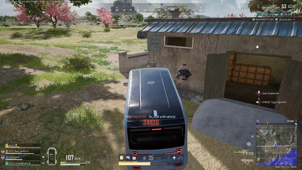 PUBG: BATTLEGROUNDS - Blue bus, has special abilities. - YouTube