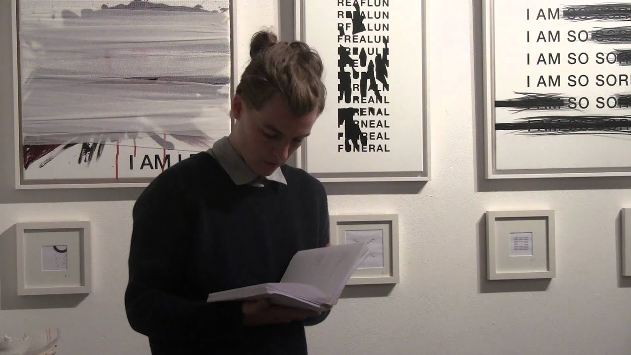 Feinde poetry at the Hardy Tree Gallery - Ann Cotten - YouTube