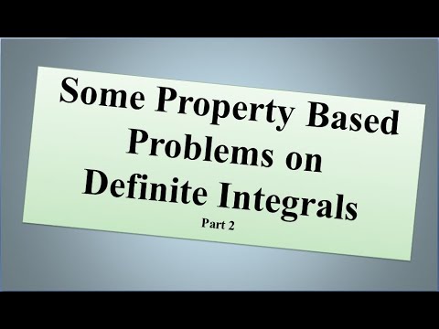 Some Property Based Problems on Definite Integrals - YouTube