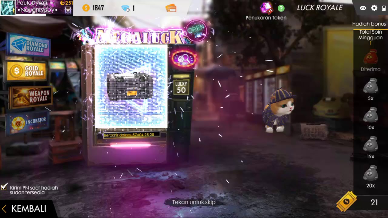 Tutorial cara mendapatkan kucing di FREE FIRE - YouTube