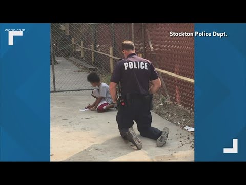 Police officer helps boy with autism reunite with his family - YouTube