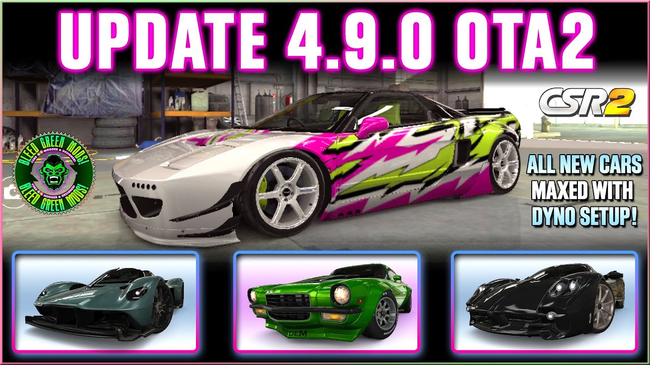 CSR2 UPDATE 4.9.0 OTA2 | All New Cars Maxed with Dyno! - YouTube