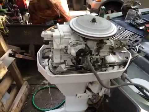 1985 Force 50 hp first run - YouTube