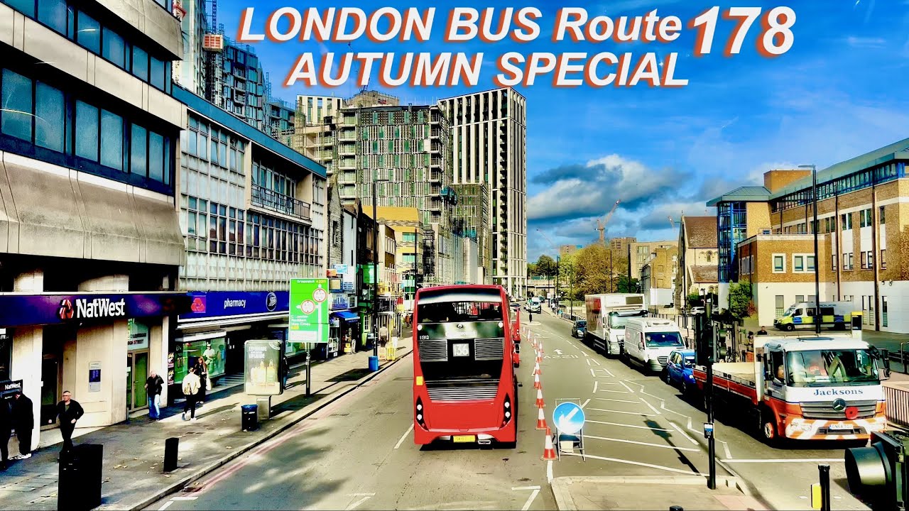 London Bus Rides 🇬🇧 Route 178 🚍 Woolwich Arsenal Station To Lewisham ...