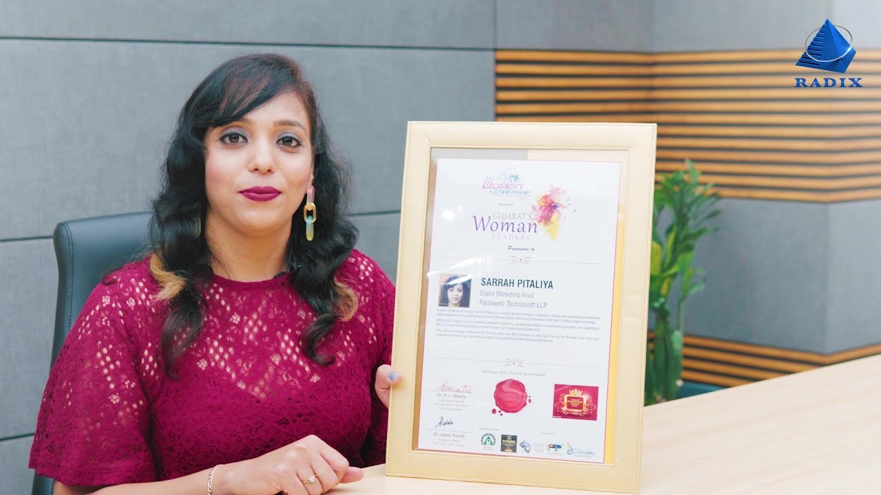 Radixweb’s Growth Centric Culture has made me a Next-Gen Leader: Sarrah ...