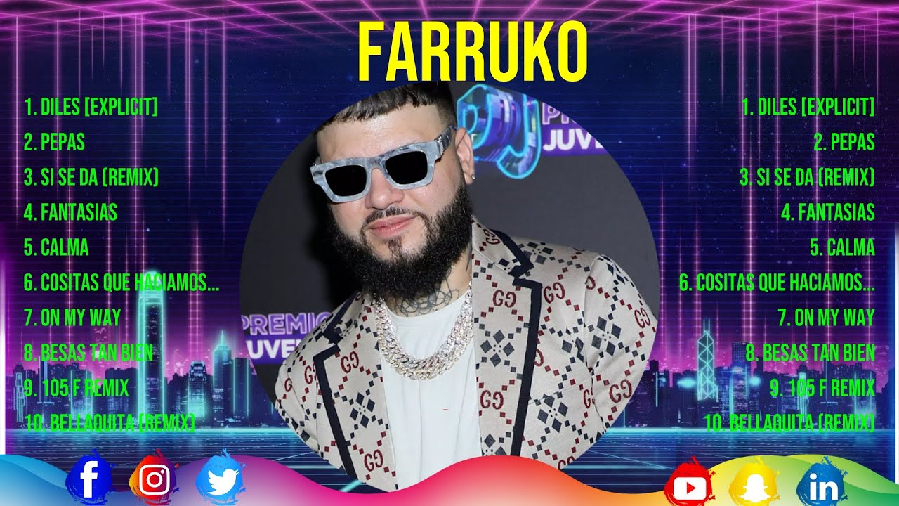 Las mejores canciones del álbum completo de Farruko 2024 - YouTube