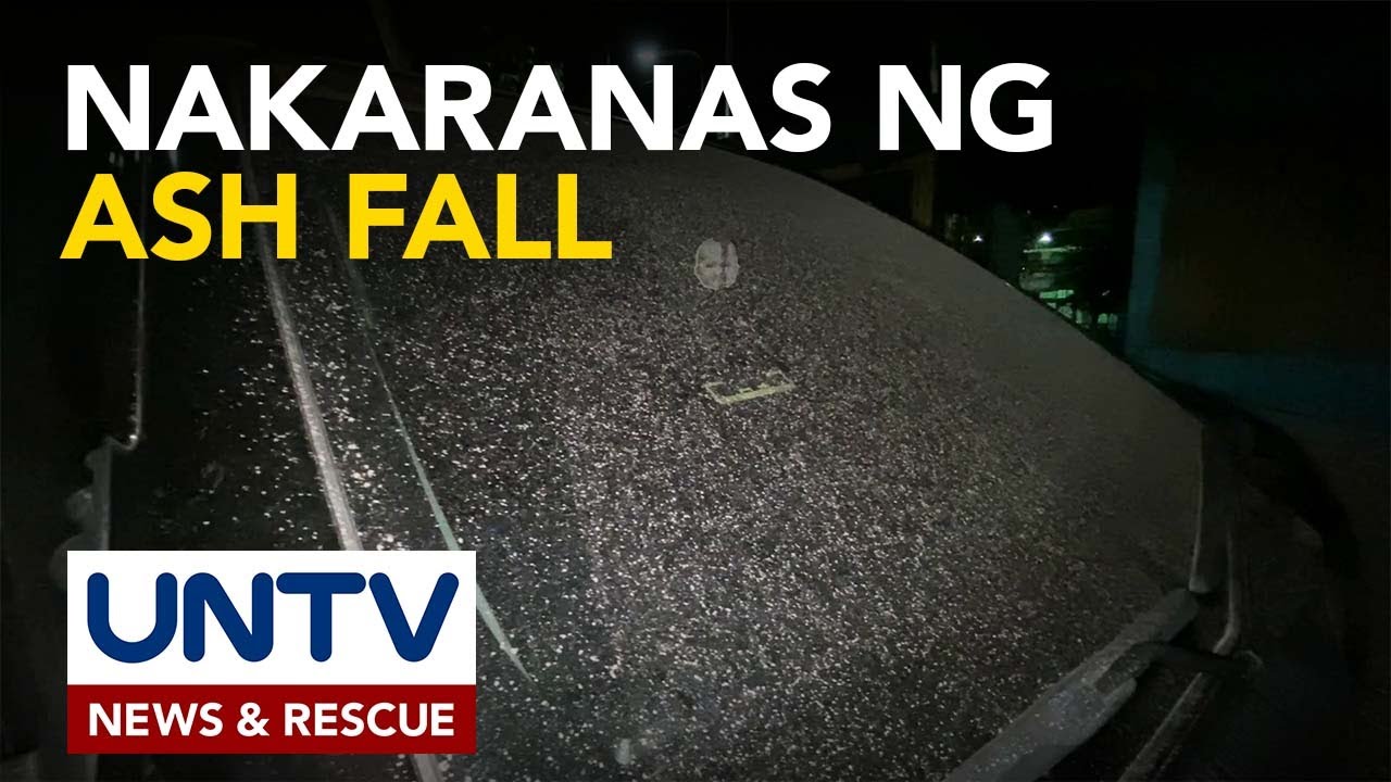 Ilang lugar sa Albay, nakaranas ng ash fall mula sa Bulkang Mayon - YouTube