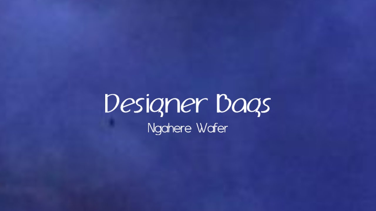 Designer Bags by Ngahere Wafer - YouTube