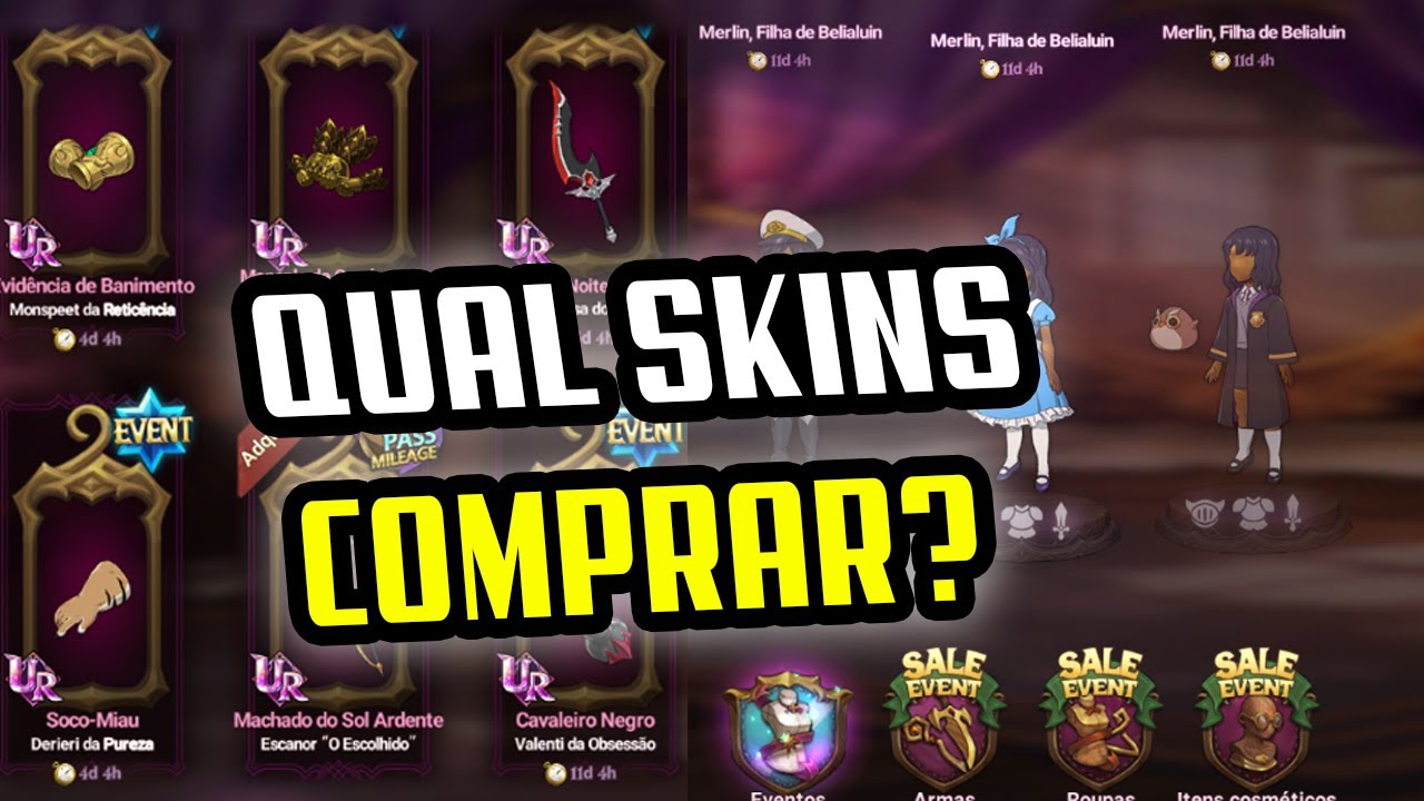 QUAIS SKINS COMPRAR? COMO ESCOLHER SKINS PROMOÇÃO The Seven Deadly Sins ...