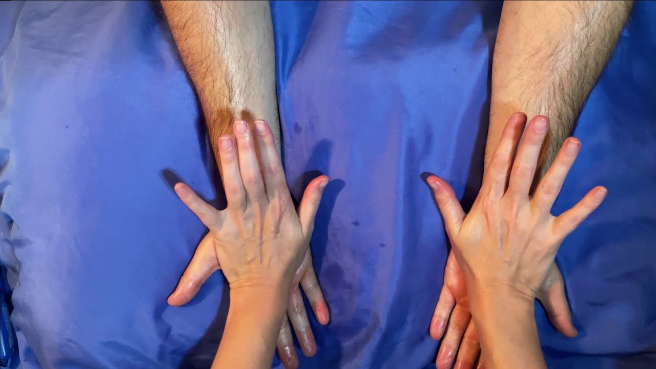 ASMR | Relaxing Hand & Arm Massage | Brushing & Scratching | No Talking ...