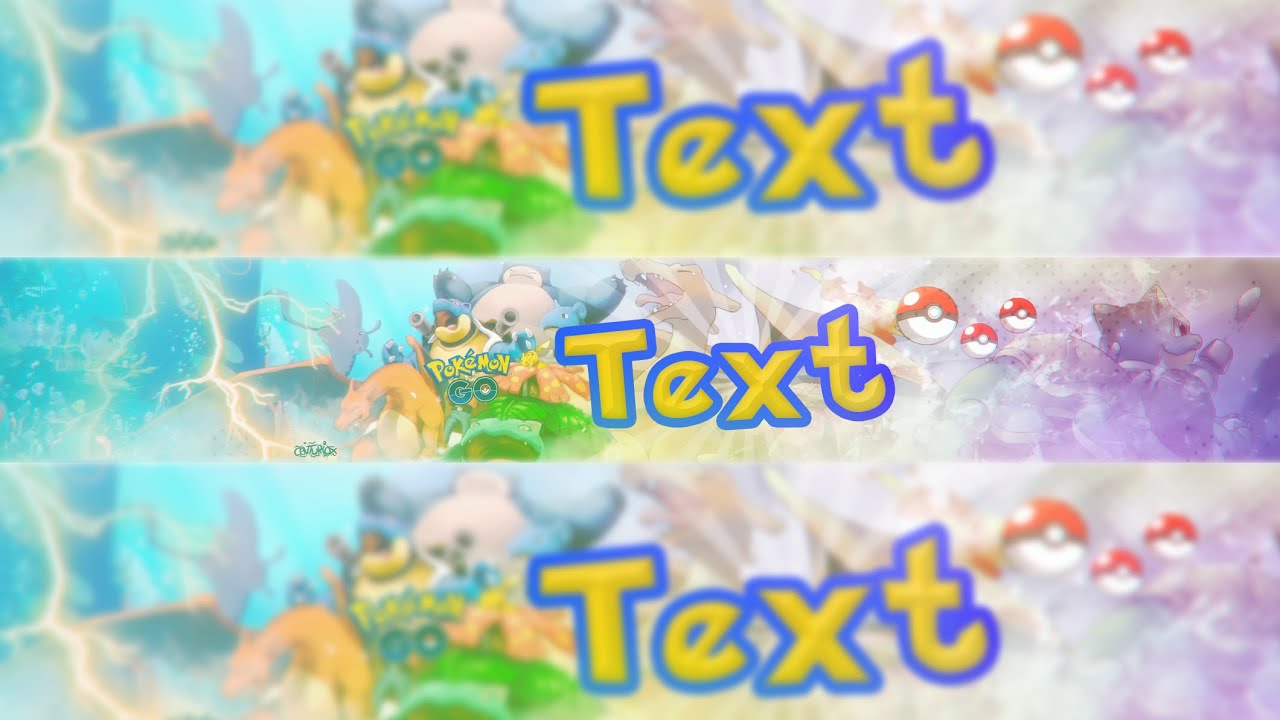 Pokemon Go Banner Template - Free Download PSD - YouTube