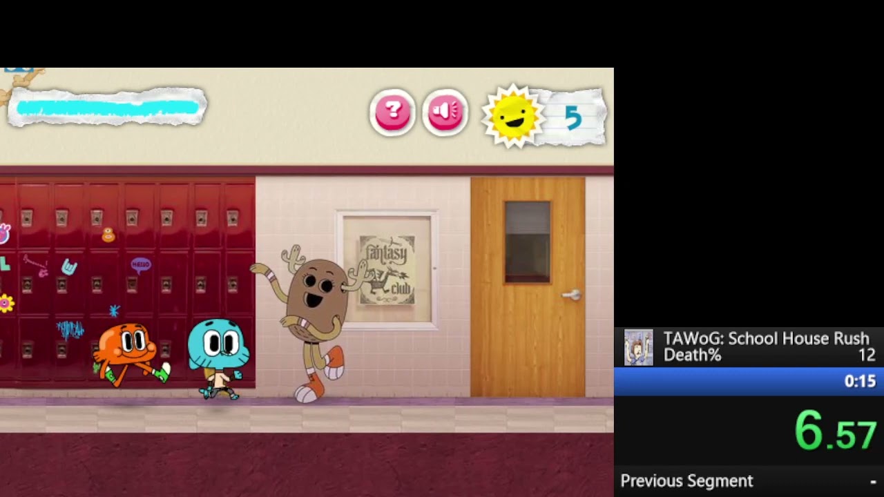 TAWOG: School House Rush Death% Speedrun in 15.08 (WR) - YouTube